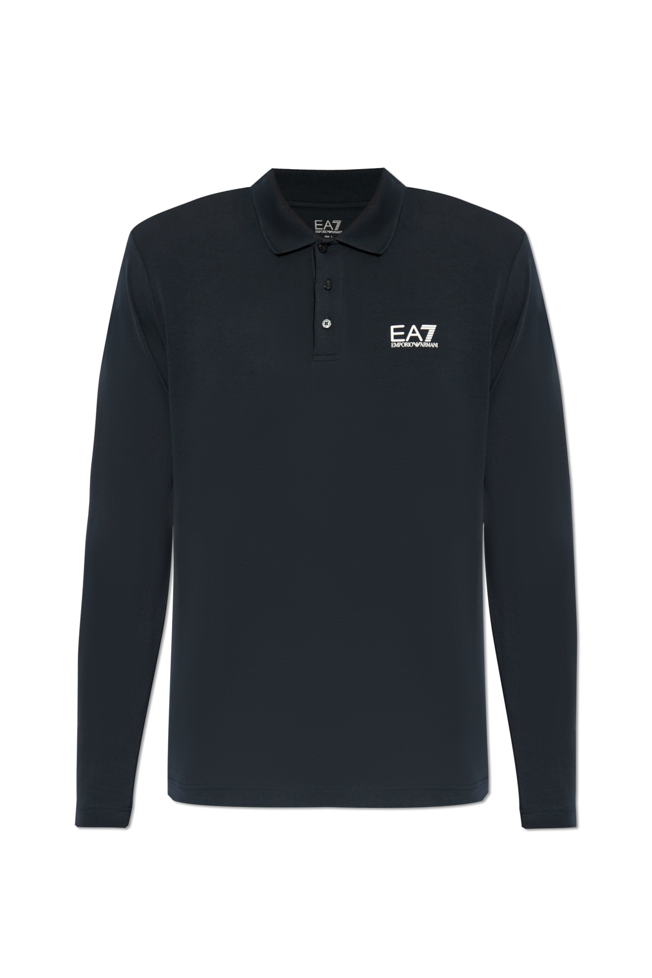 EA7 long-sleeved polo